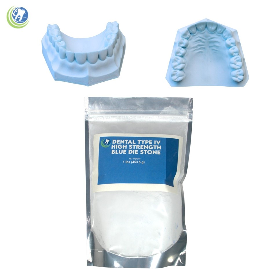 DENTAL GYPSUM DIE STONE TYPE IV BLUE HIGH STRENGTH COMPOUND LOW ...