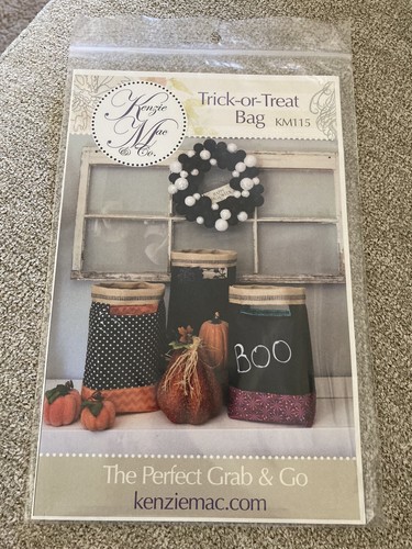 Trick Or Treat Bag Pattern Kenzie Mac & Co. NIP 682876800153 | eBay