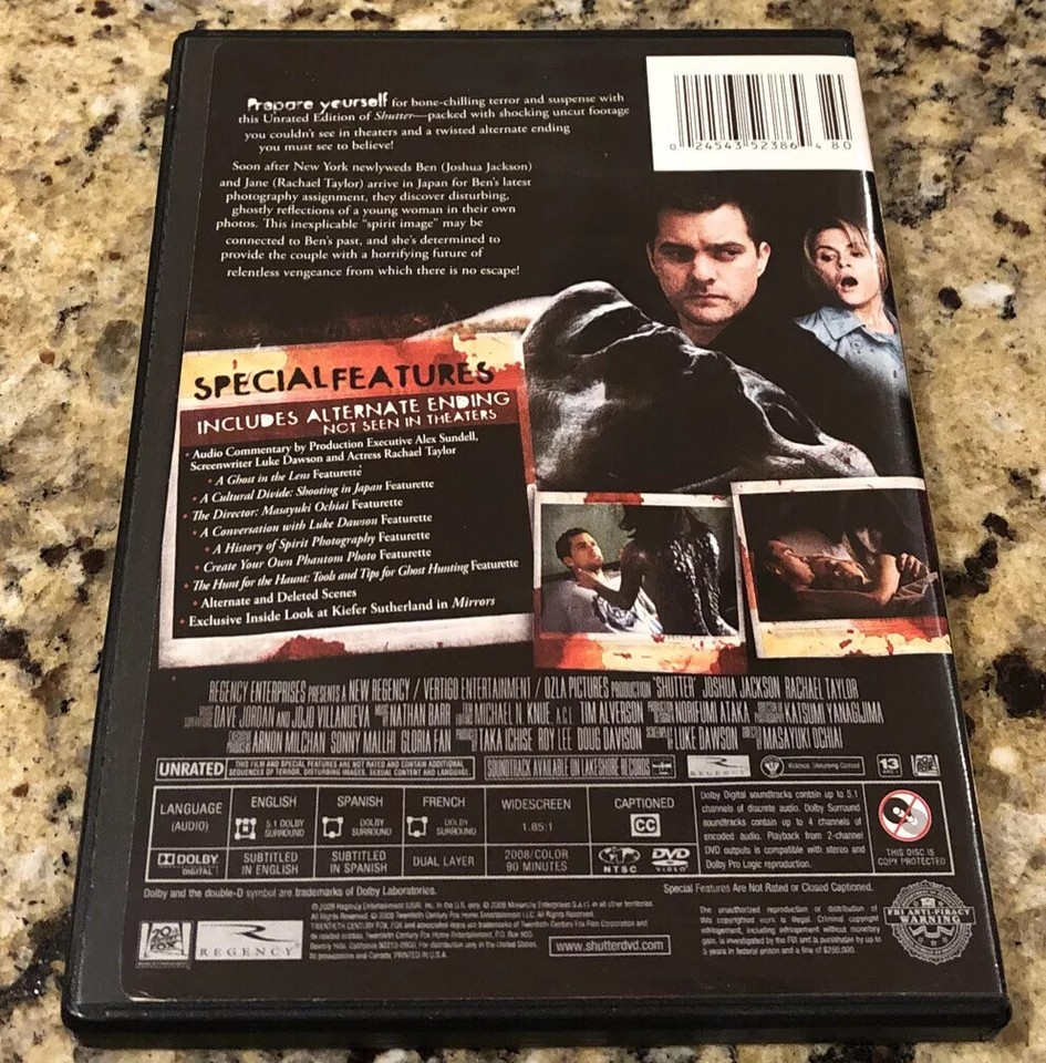 Shutter (Widescreen Unrated Edition) - DVD - VERY GOOD | eBay