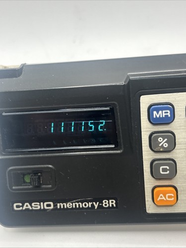 VINTAGE Casio Memory-8R Pocket Calculator TESTED WORKS 1970s | eBay