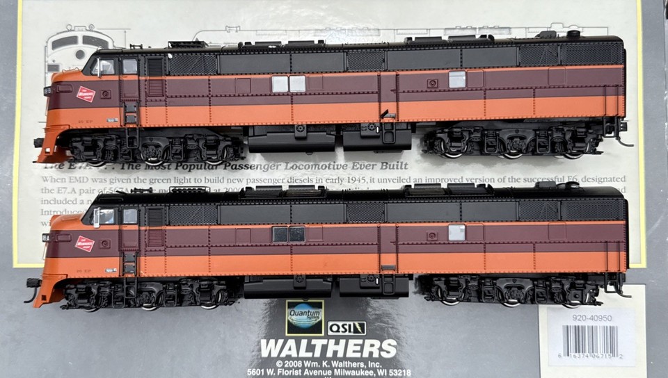 Proto 2000 HO Scale Milwaukee Road E7A Diesel Locomotive 2-Pack | eBay