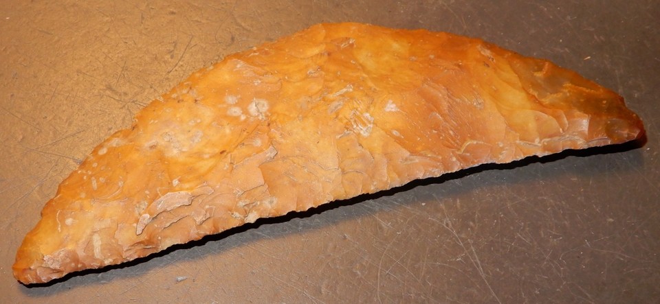 SICKLE, WITH NICE FLAKING. Super patina, DANISH STONE AGE, NEOLITHIC | eBay