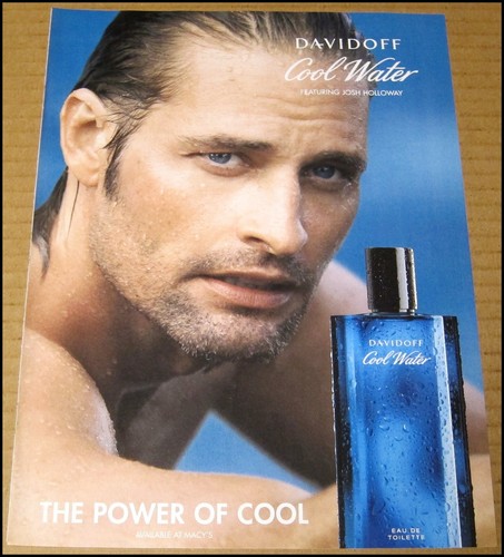 2010 Josh Holloway Davidoff Cool Water Print Ad Advertisement Cologne ...
