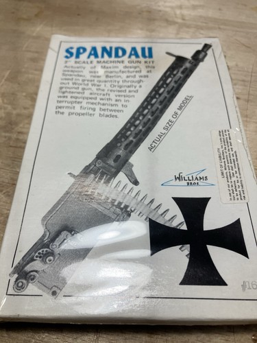 Williams Brothers Spandau Machine Gun For Balsa R/c Model airplane Kit ...