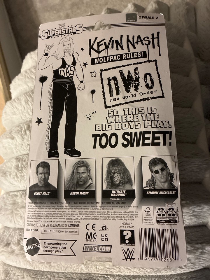 WWE Superstars series 2 Mattel Kevin Nash NWO Wolfpac PLEASE READ ...