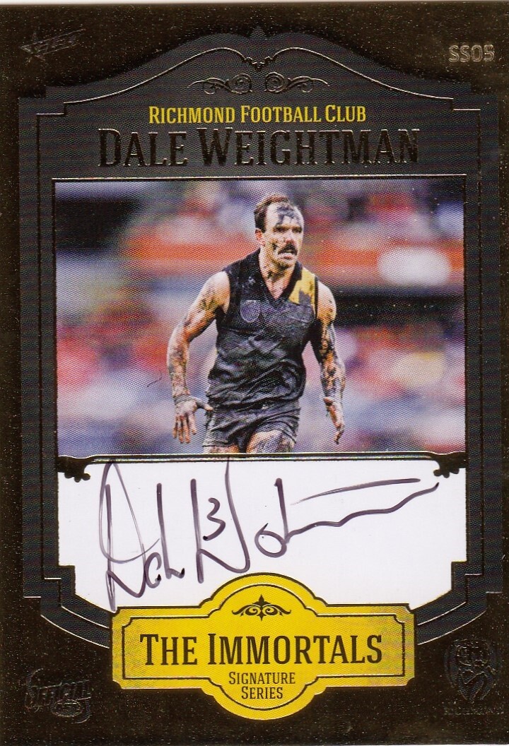 Richmond Hall Of Fame&Immortals Card Album Set Signature Card SS5 Dale ...