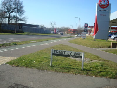 Photo 6x4 Priestley Way, junction with Fleming Way, Crawley Crawley ...