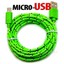 LOT Braided Micro usb data sync cable cord 3,5,10 FT for Android Cell ...