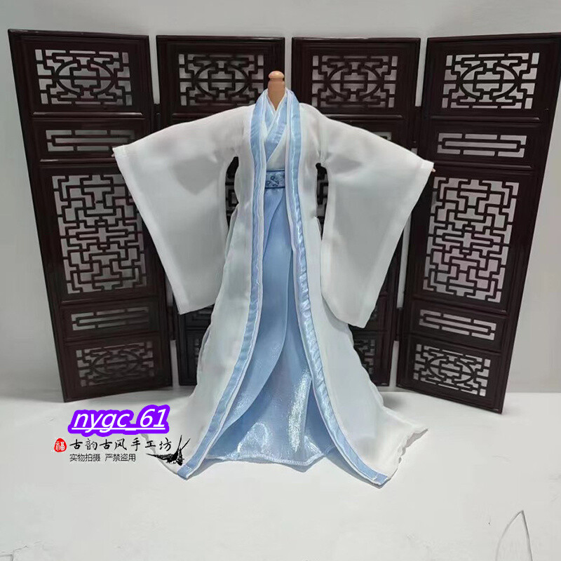 1/6 Ancient Style Blue Dress Han Clothes Fit 12'' PH TBL UD Female ...