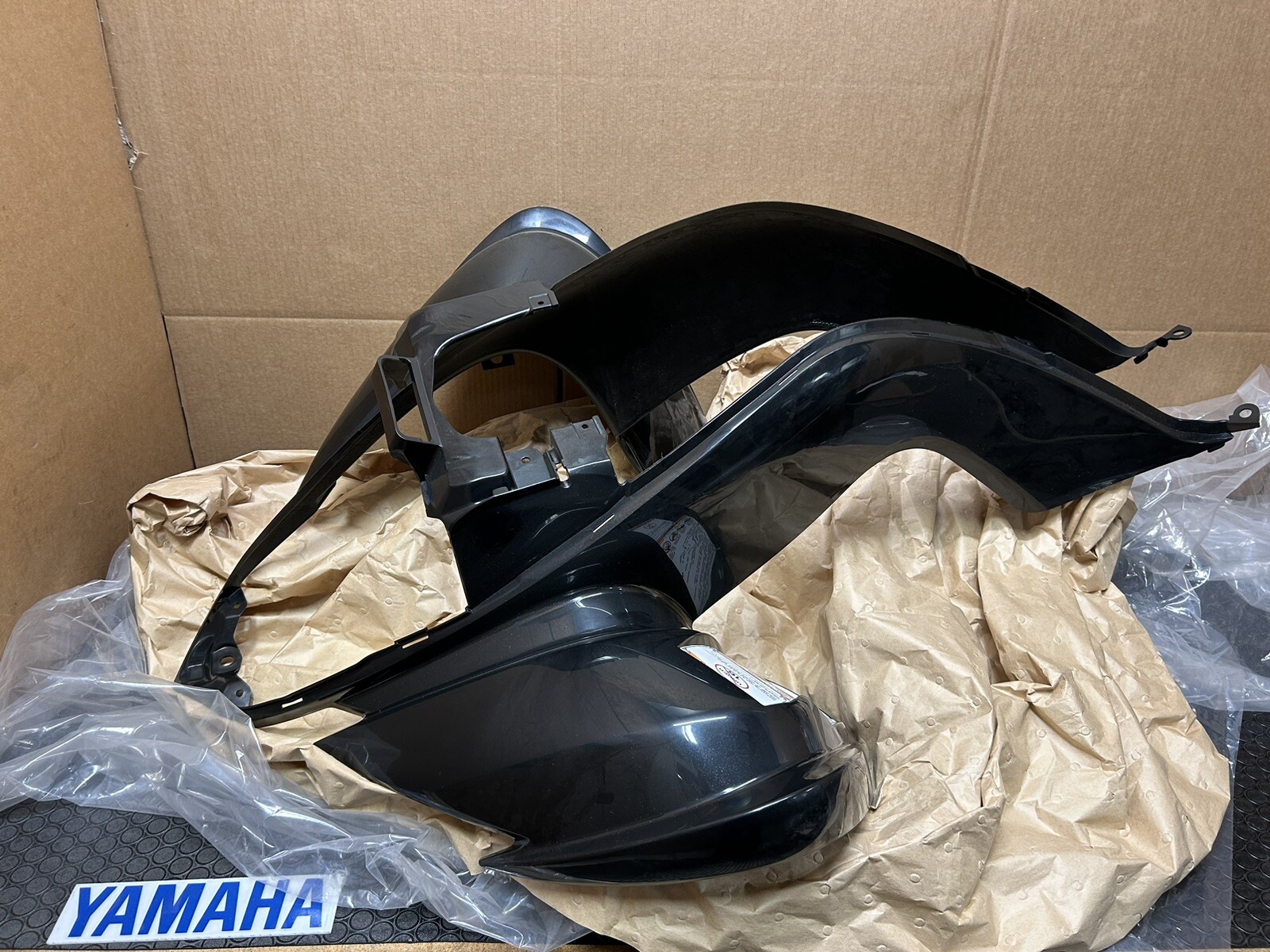 Raptor 700 plastics GENUINE YAMAHA front fender BLACK plastic 06-12 🔥 ...