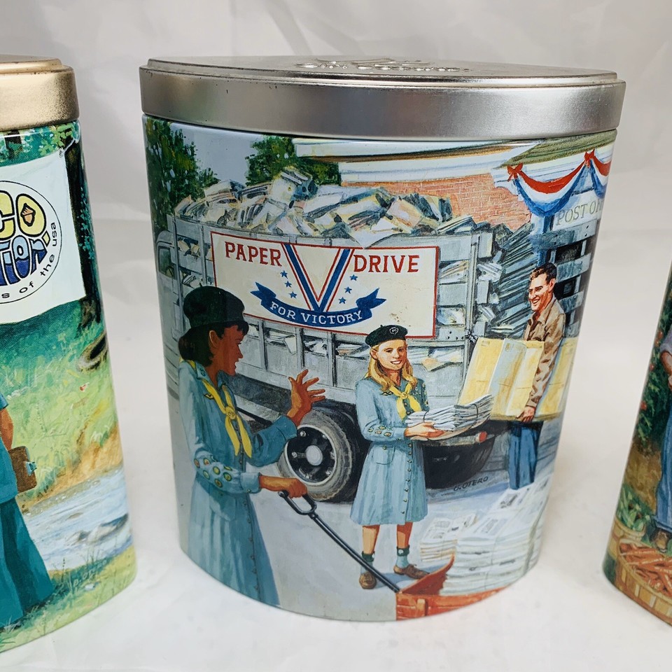 The Girl Scout Promise Through The Years Tins Set Of Three 1940s To ...