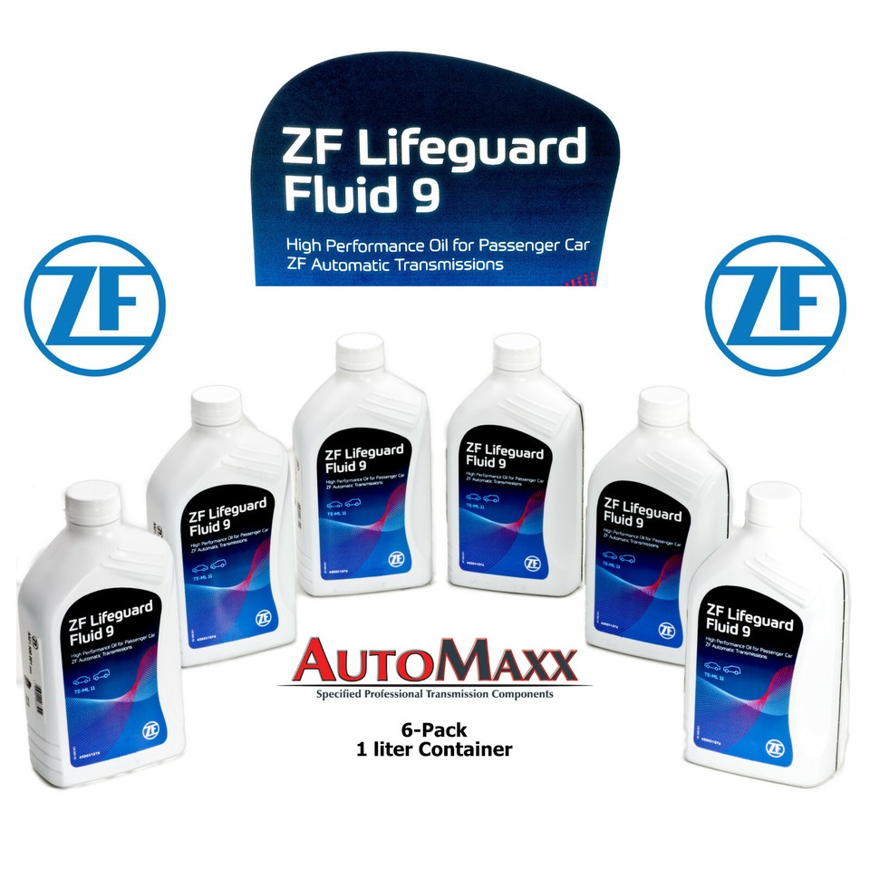 ZF Lifeguard 9 Transmission Fluid 6-Pack 1 Liter Jug for ZF9HP 948TE ...