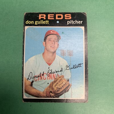 1971 Topps # 124 Don Gullett Cincinnati Reds Baseball Card | eBay