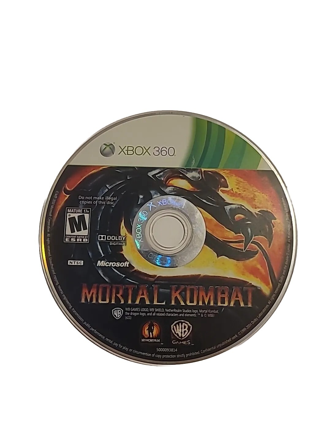 Mortal Kombat Xbox 360 Disc Only Tested - Working | eBay