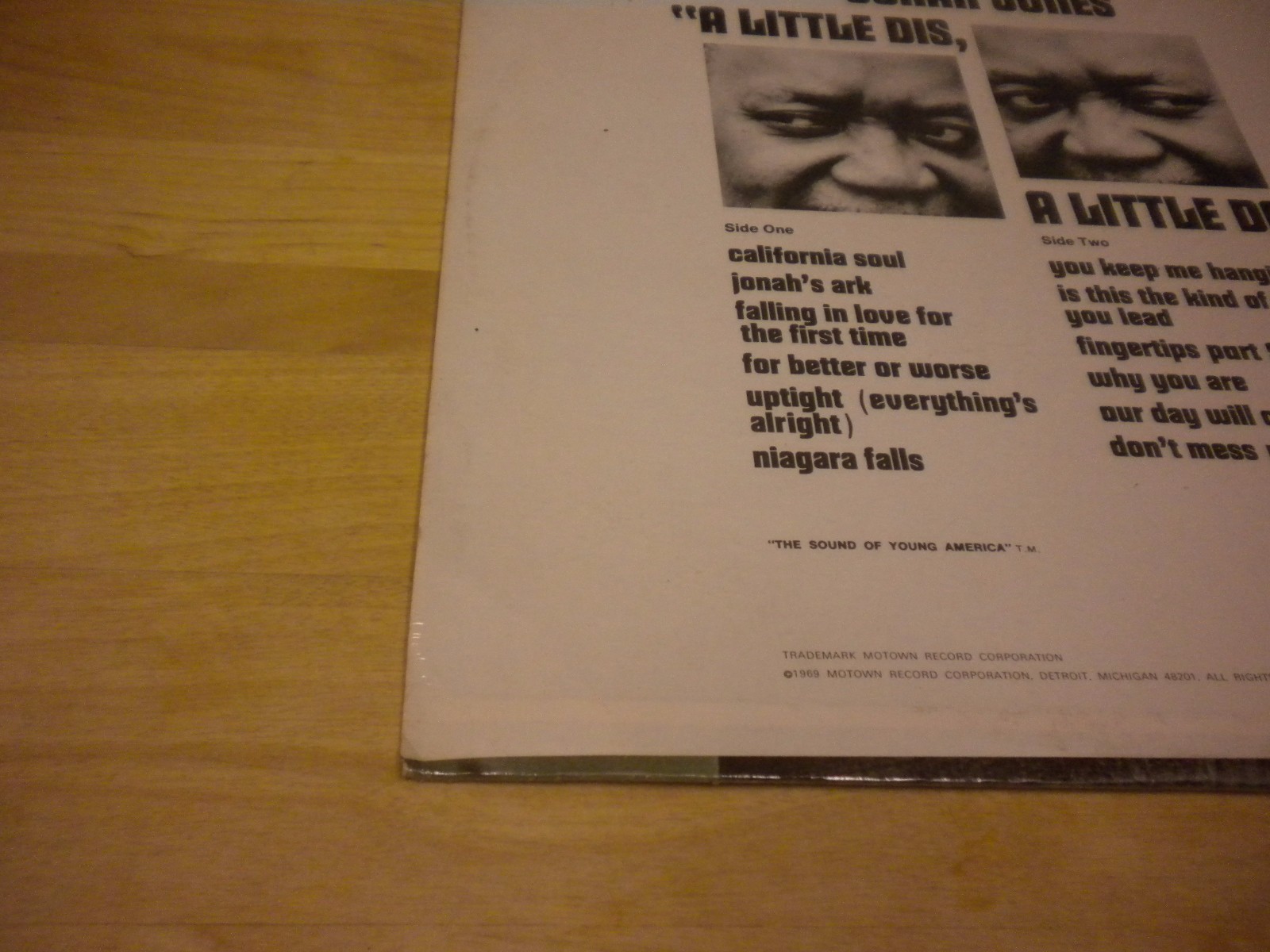 Johan Jones Vinyl Lp Motown MS 690 A Little Dis, A Little Dat 1969 ...