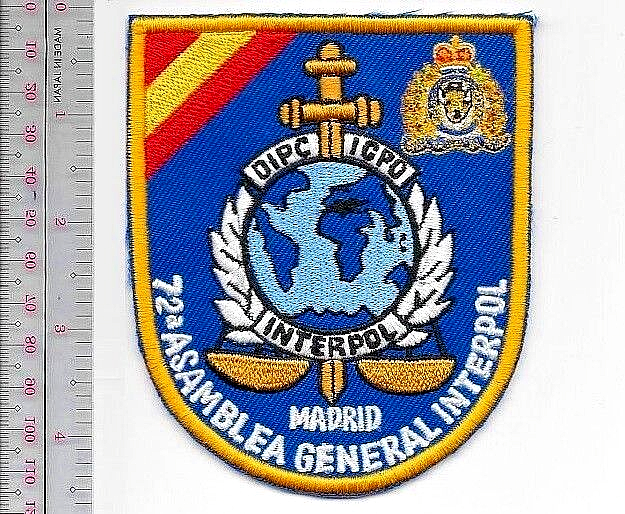 Canada National Police 72nd Interpol General Assembly 2003 Madrid ...
