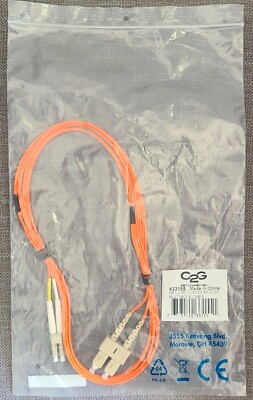 C2G #33155 2M LC SC DUPLEX 62.5/125 MULTIMODE FIBER OPTIC CABLE NEW | eBay