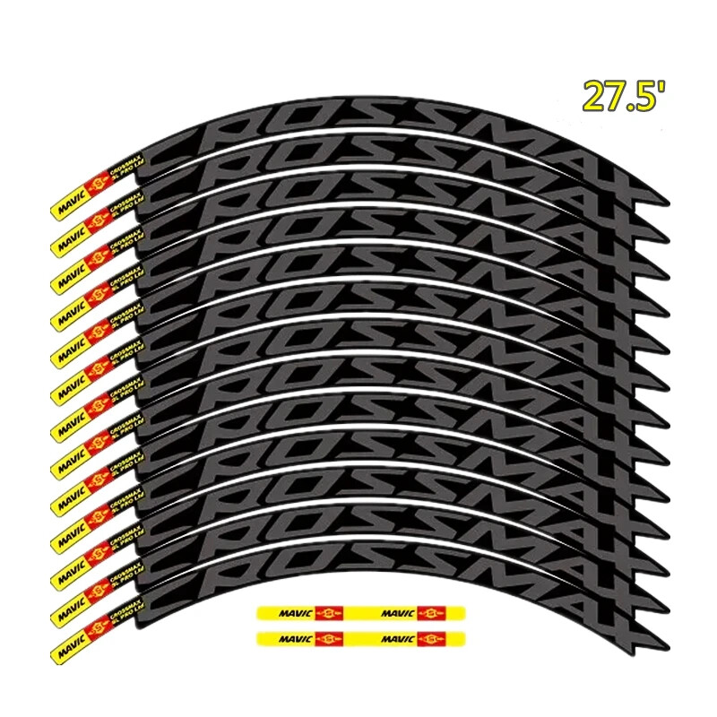 MTB Wheel Sticker Width Bicycle Wheel Decals Bike Stickers Decals Rim ...
