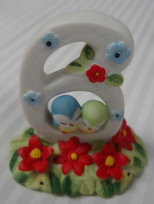 Rare Vintage George Good 6th Birthday Small Porcelain Figurine w/ Birds ...