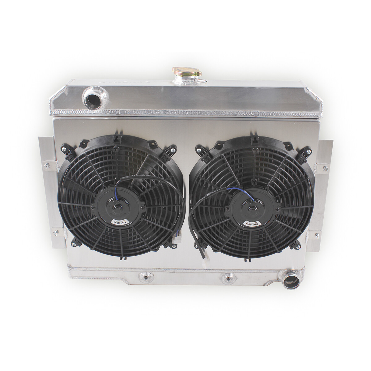 For 72-86 Jeep CJ CJ5 CJ7 V8 Conversion Chevy Engine Radiator With ...