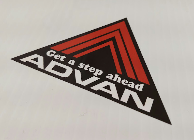 2x Advan Racing Decal Sticker JDM DRIFT FIT CIVIC TYPE R INTEGRA SIR ...