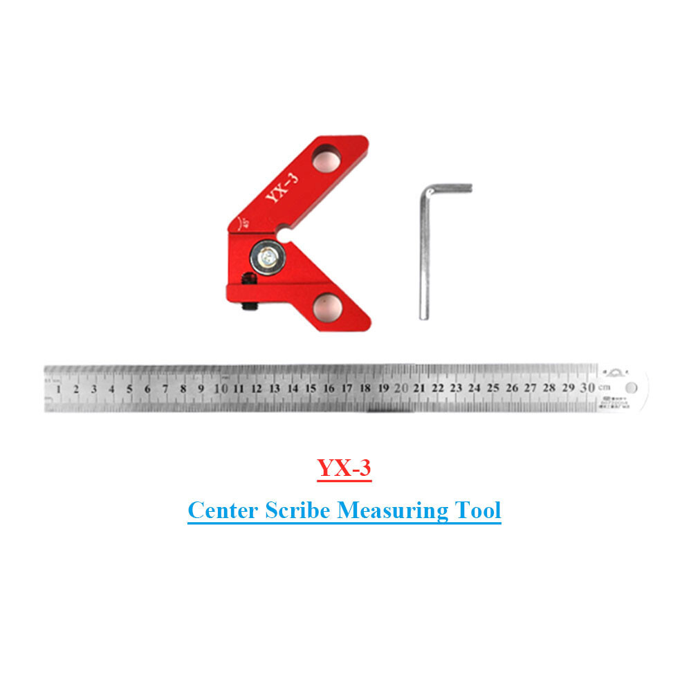 45/90 Degree Right Angle Carpenter Ruler Center Finder, Line Gauge ...