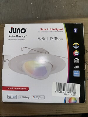 Juno RB Adjustable 6"LED Retrofit White Housing Required Recessed Light ...