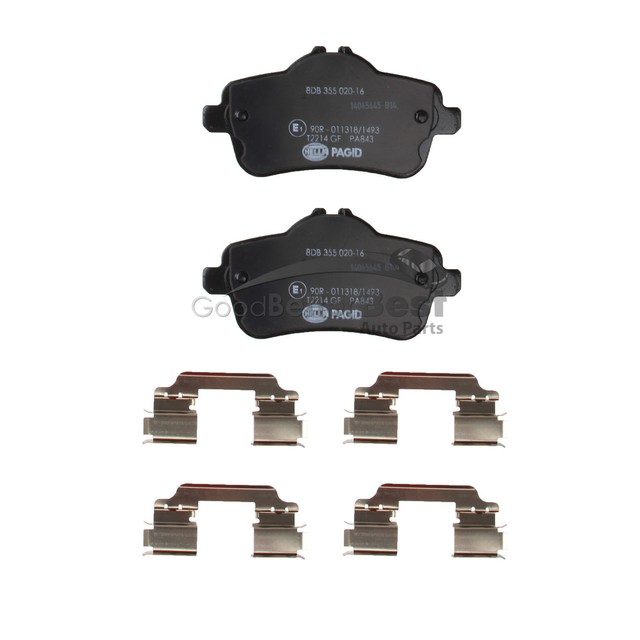 MERCEDES Hella-pagid Rear Disc Brake Pad Set 355020161 0074208620 for ...