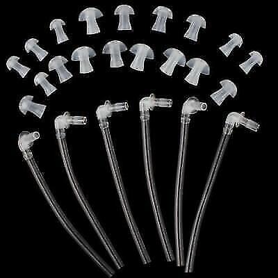 Hearing Aid Tubes 6 pieces with 6 Sets Ear Plug 3 Sizes 18 pcs Eartips ...