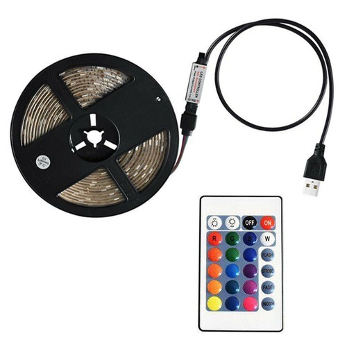 Colour Changing 1M RGB 5050 USB LED Strip Light 5V TV Back Lamp | eBay ...