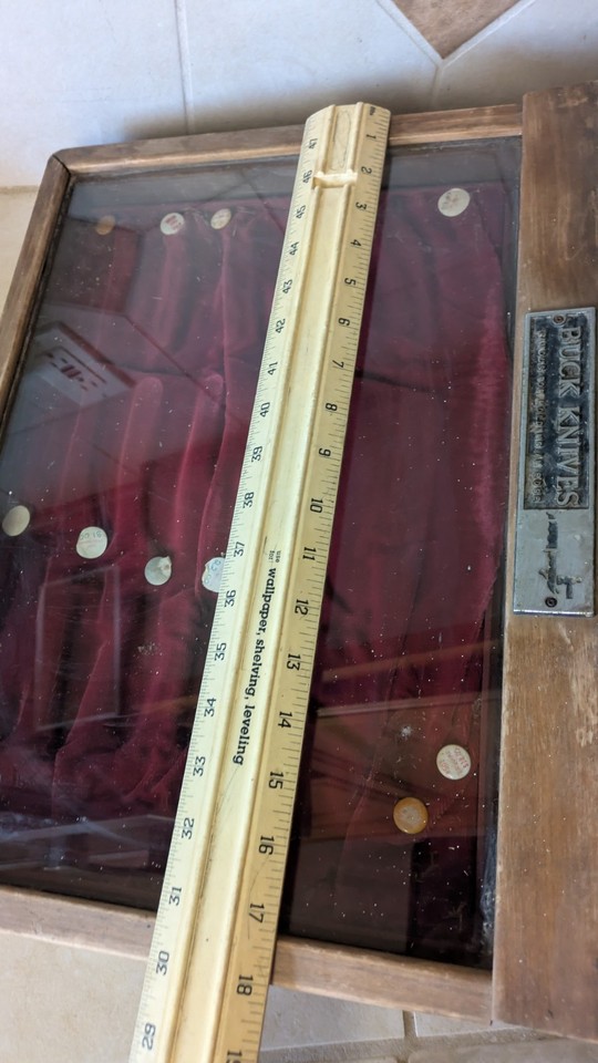 Vintage Buck Knife Dealer Display Case With Sales Pins | eBay