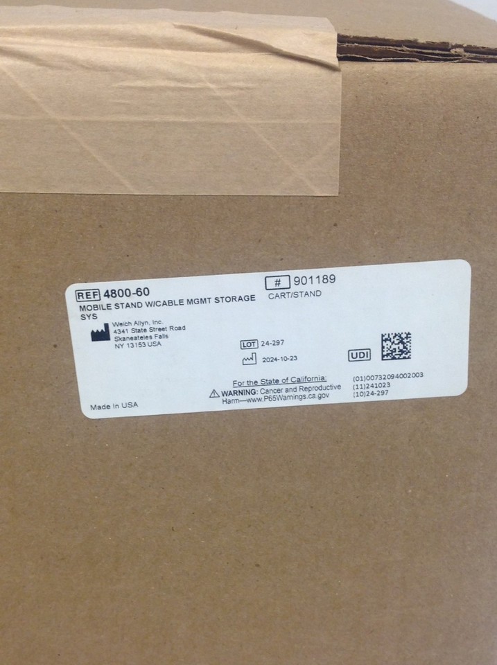 NEW Welch Allyn 4800-60 Connex 6000 Series Patient Monitor Mobile Stand ...