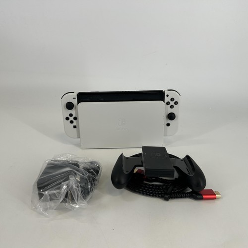 Nintendo Switch OLED Console Black 64GB w/ COntrollers/Dock/HDMI ...