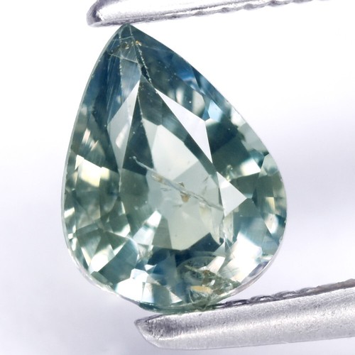 💎 0.62ct 5.8x4.5mm Pear Bluish Green Sapphire - Unheated, Madagascar Gemstone | eBay