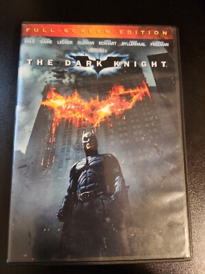 The Dark Knight 2008 DVD Christian Bale Heath Ledger Arron Eckhart ...