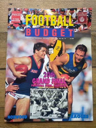 SANFL 1993 Grand Final Football Record. | eBay Australia