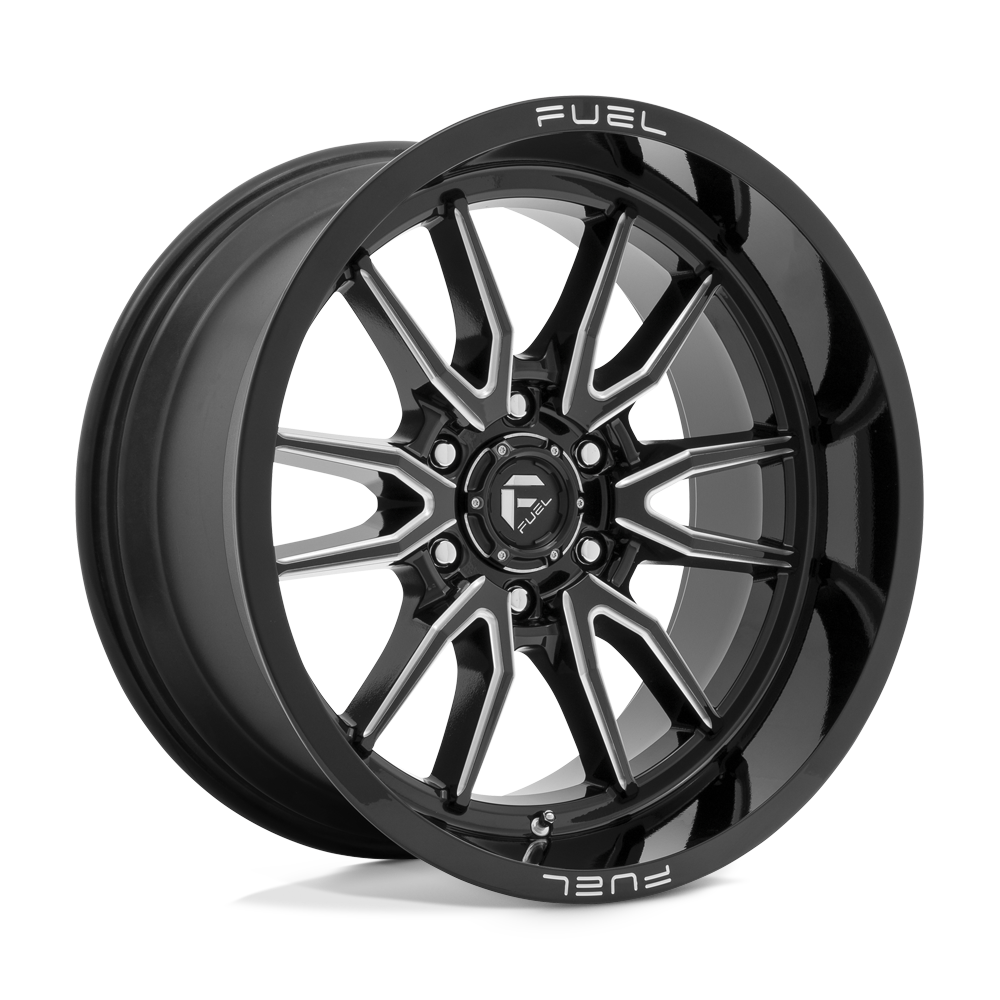 Fuel D761 Clash Gloss Black Milled 1-Piece Wheels: 17x9, 6x139.7/6x5.5 ...