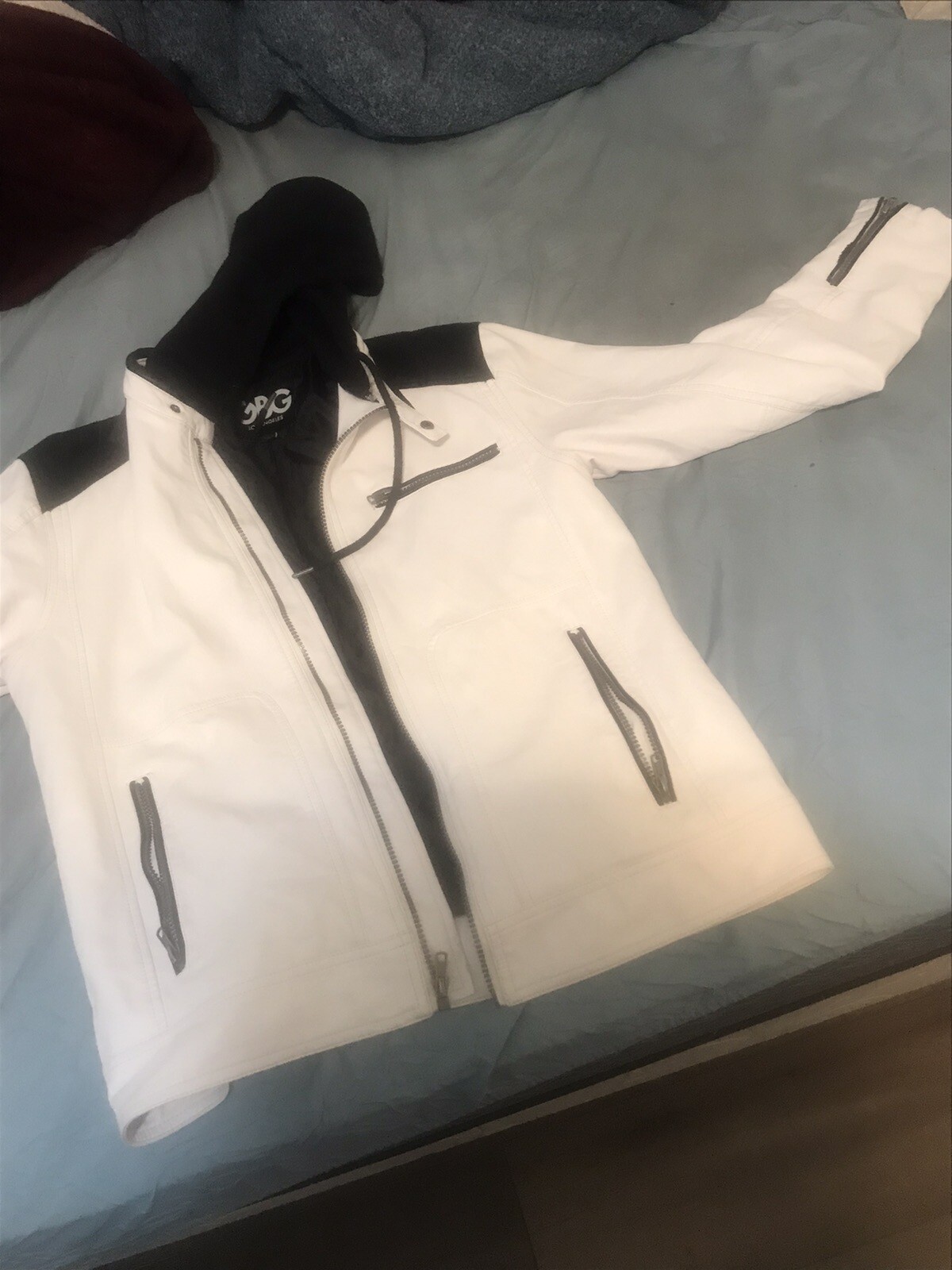 GBG By Guess Men’s White Leather Jacket | eBay