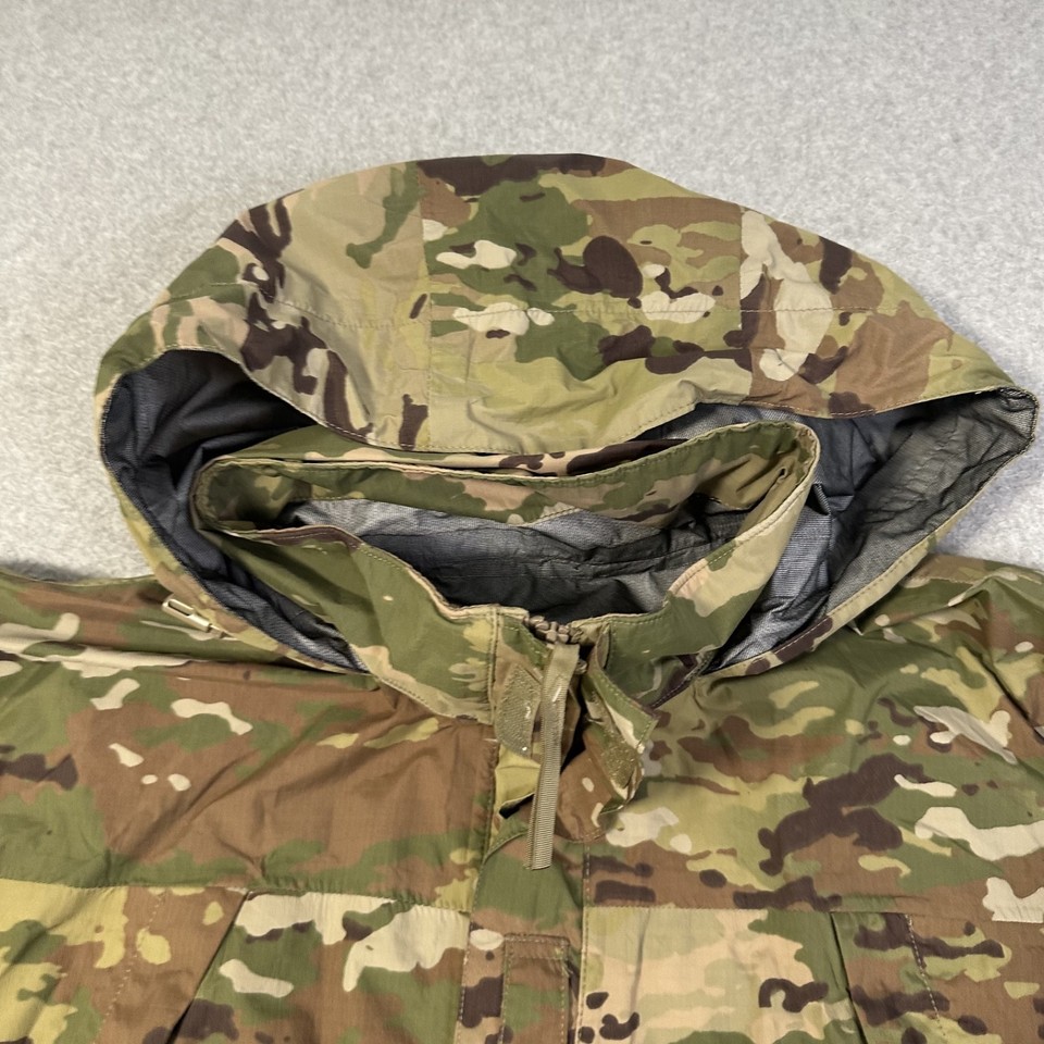 US Army Men Jacket L Camo Jacket Extreme Cold/Wet Weather Layer 6 Gen ...