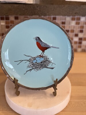 Beautiful Robins Nest Salad Plate By MWW Market | eBay