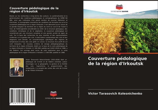 Couverture Pédologique de la Région D'irkoutsk von Victor Tarasovich ...