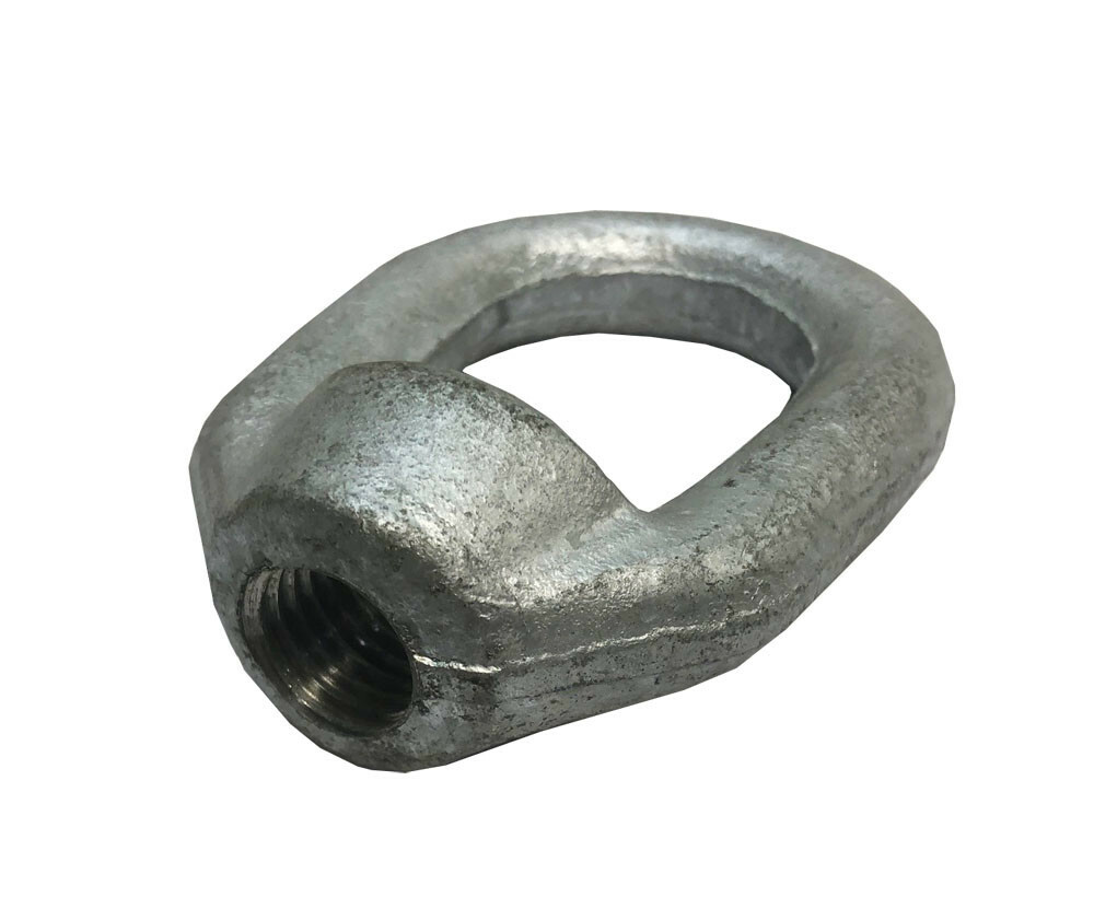 2Pc Galvanized EYE NUT 1/4" Bail 1/4" Tap Thread Drop Forged Carbon ...
