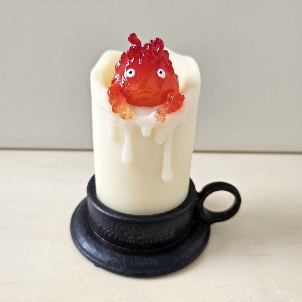 Studio Ghibli Howl's Moving Castle Calcifer Flickering Candle Light ...