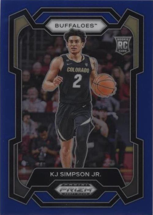 2024-25 Panini Prizm Draft Picks - KJ Simpson Jr. #93 Blue Prizm /199 ...