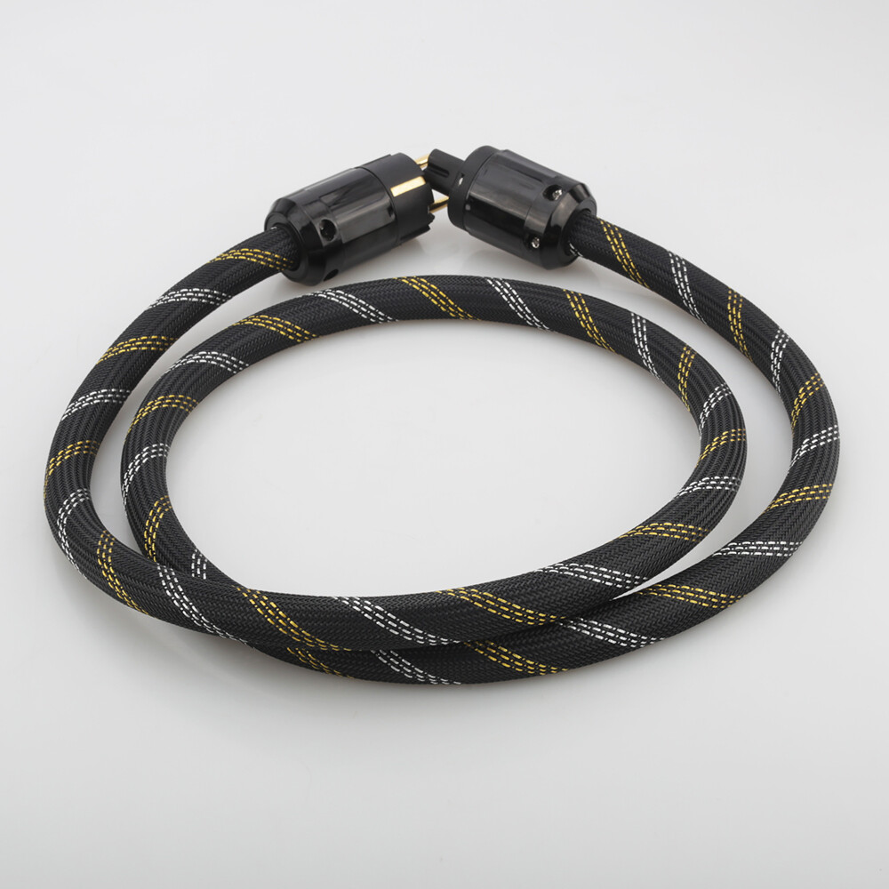 P101 HiFi Audiophile Power Cord C7 IEC Female Figure 8 US EU AU AC Plug ...