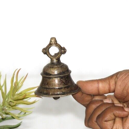 Antique Brass Small Temple Bell Original Old Hand Crafted | eBay