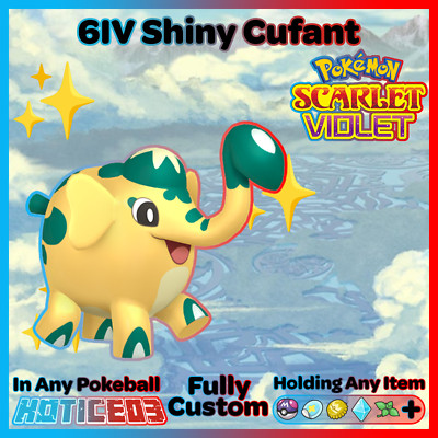Shiny Cufant 6IV Pokemon Scarlet & Violet 🚀Fast🚀 | eBay