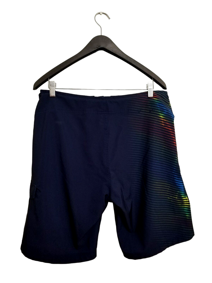 Speedo Multicolor striped Surf Board Men's shorts Size Large 34 x 10 ...
