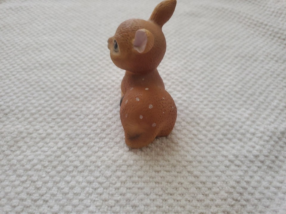 Vintage Homco Fawn Deer in Resting Positions #1473 Set of 2 Bisque 2.5 ...