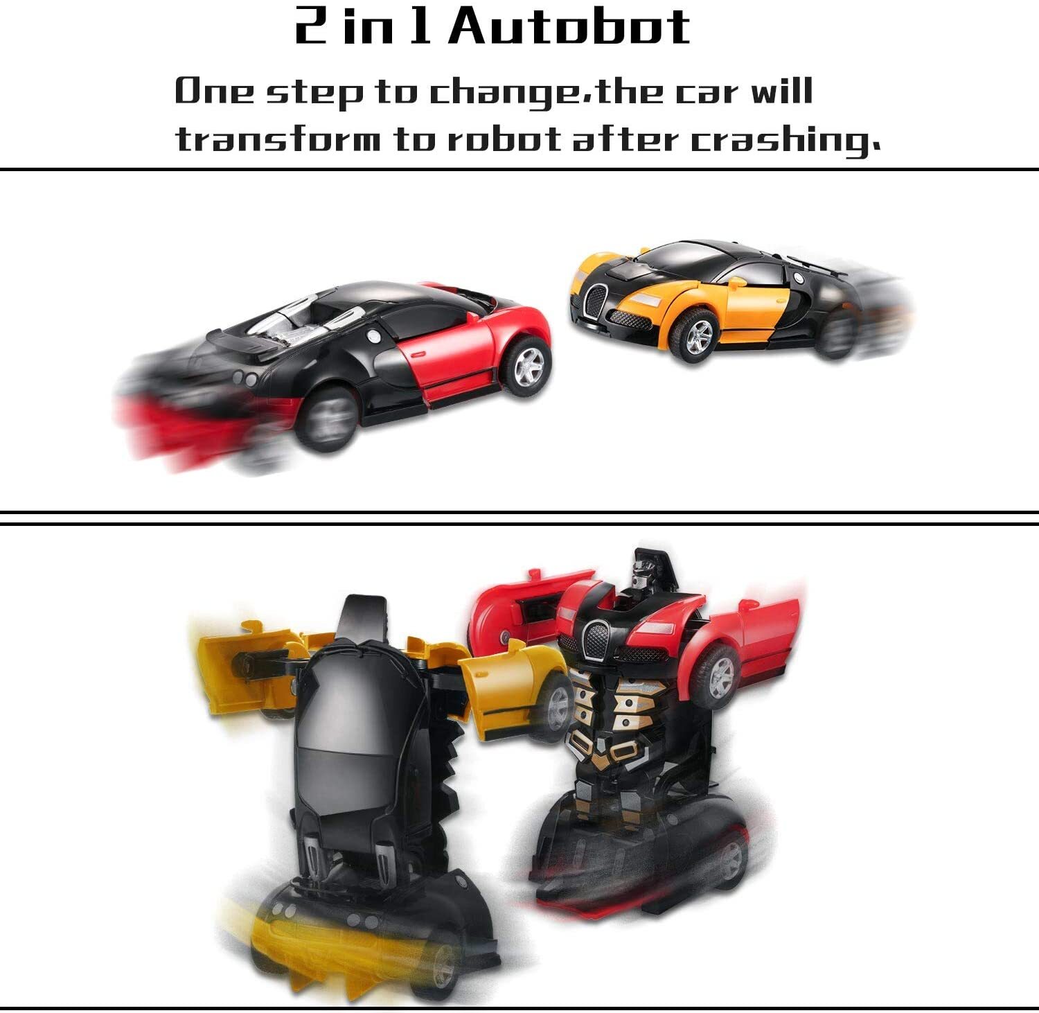Deformation Car Toy Auto Transform Robotic Plastic Model Action Figure ...